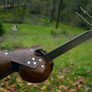 Leather Clamshell Gauntlets - Etsy