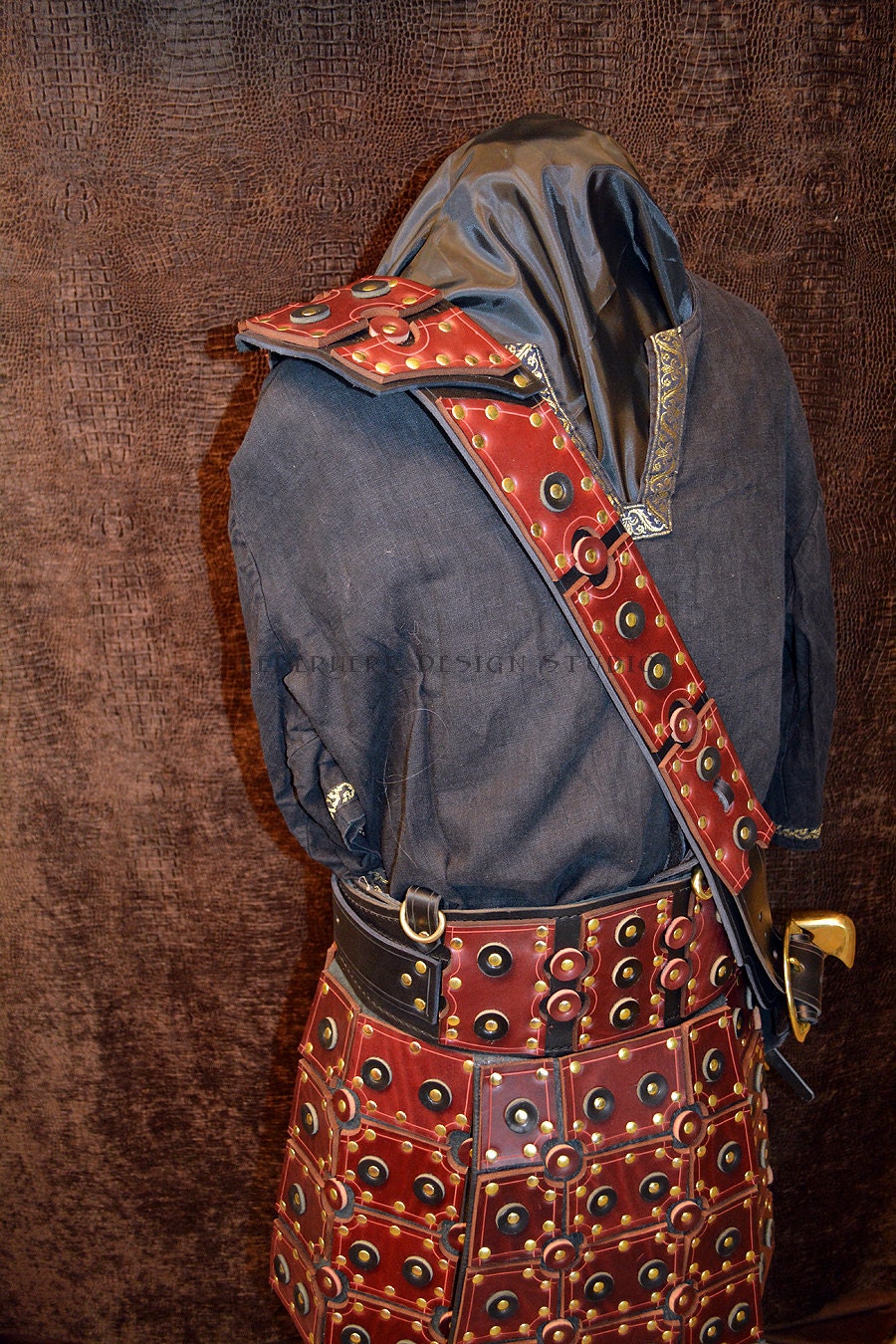 Armored War Skirt In Heavy Bridle leather | Etsy