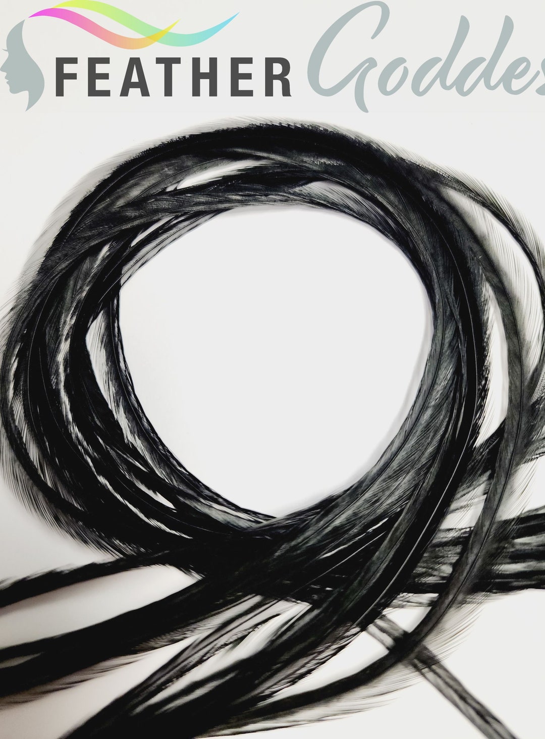Midnight Black Feather Hair Extensions With Crimp Beads - Etsy