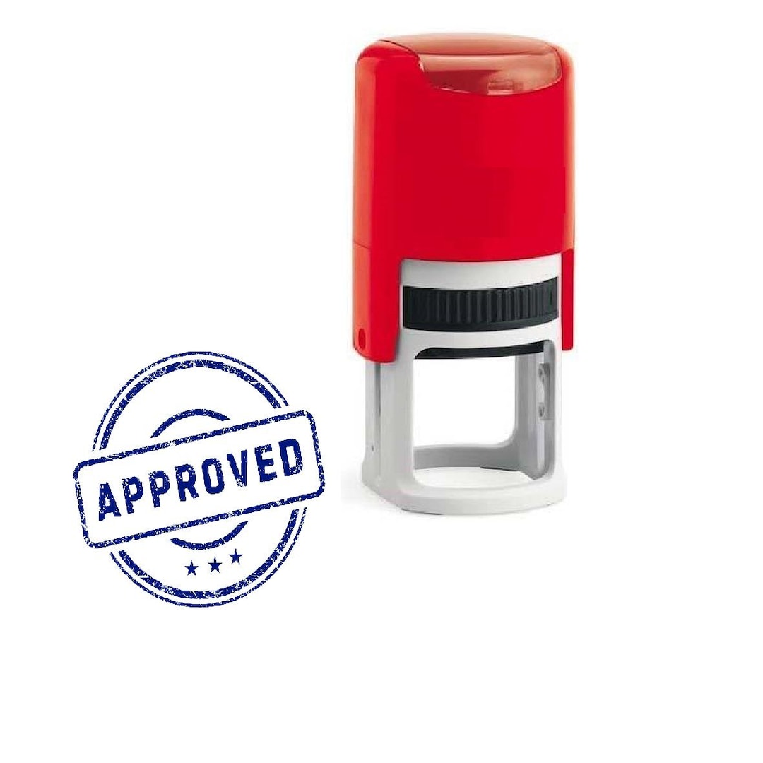Self-inking Office Rubber Stamp Set | Approved, Checked, Received - Etsy
