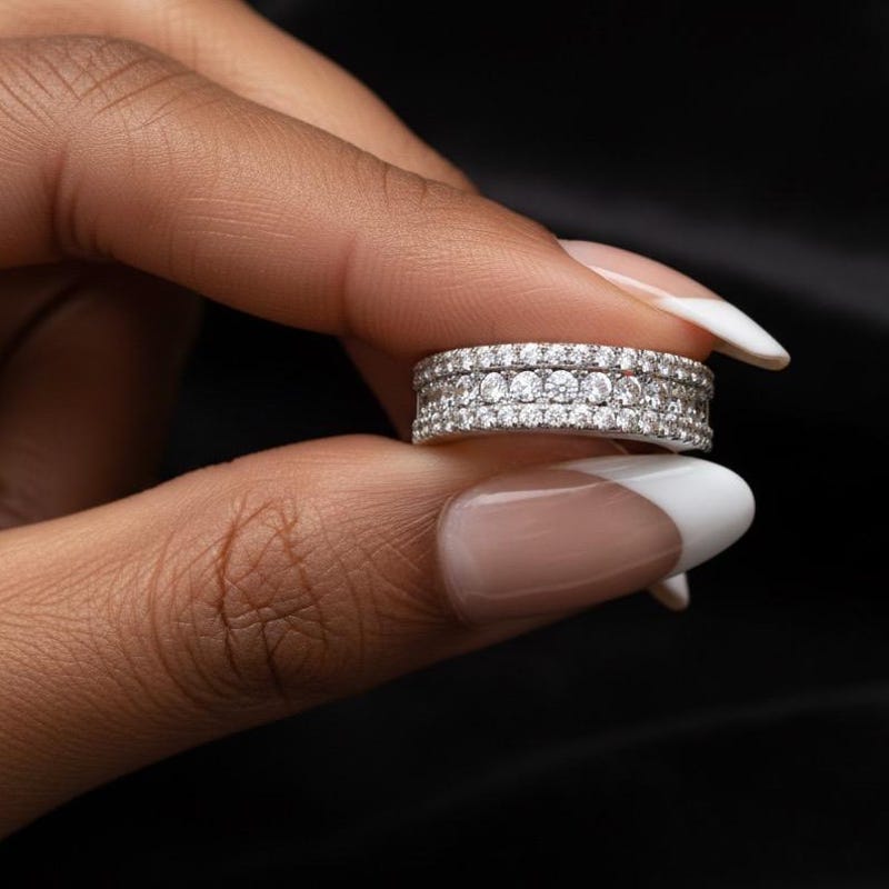 Half Round 4 Row Ring - Etsy