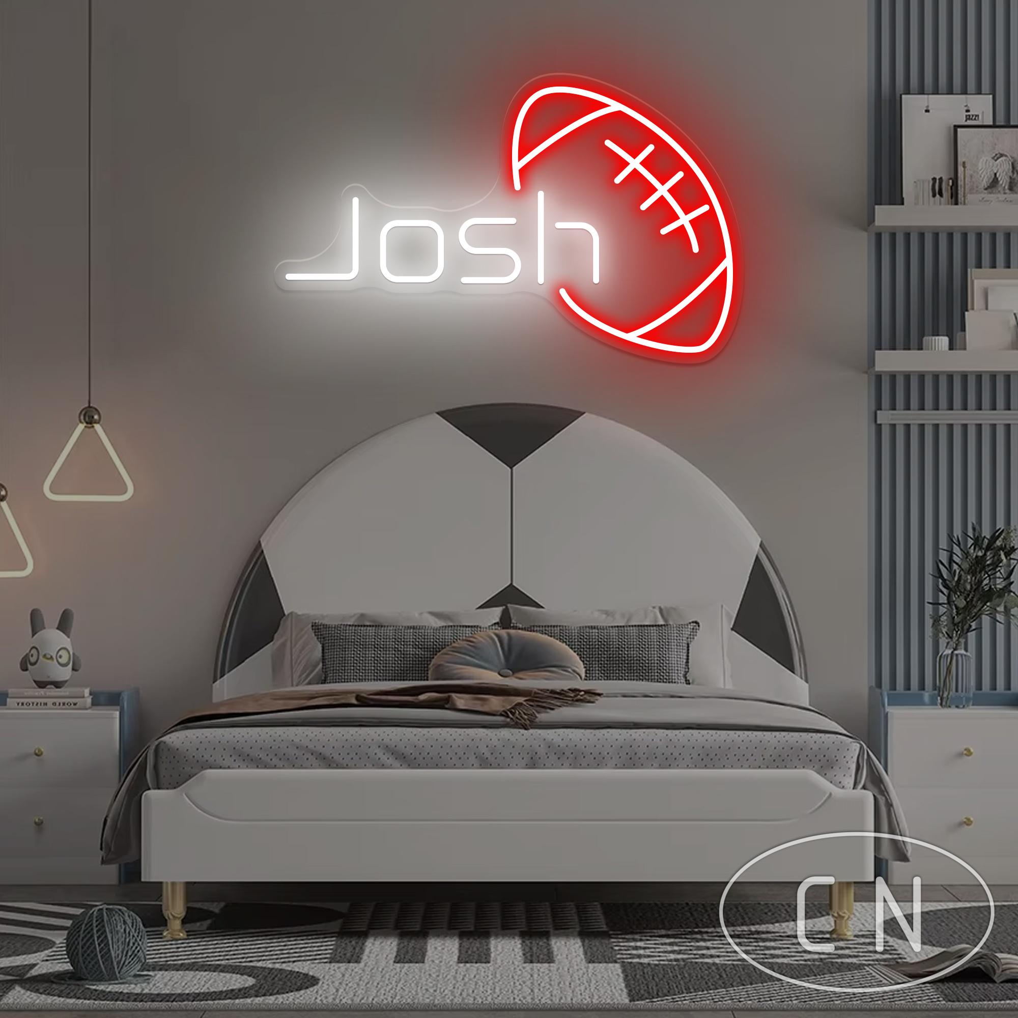 Custom Ball Neon Sign,custom Name With Ball Sign,nursery Playroom Wall ...