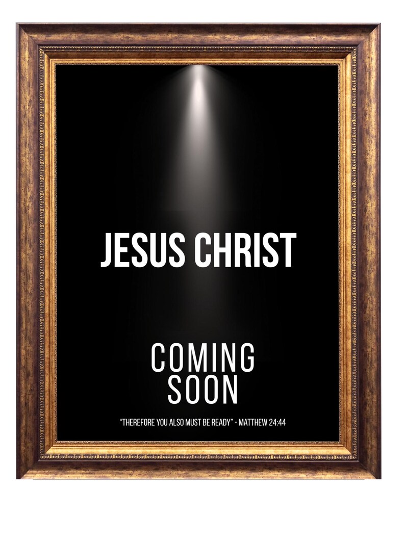 Jesus Christ Coming Soon | Christian Wall Art | Bible Verse Printable ...