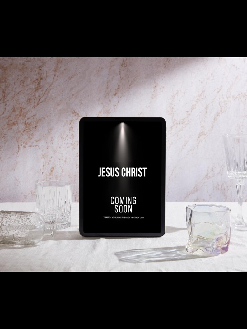 Jesus Christ Coming Soon | Christian Wall Art | Bible Verse Printable ...