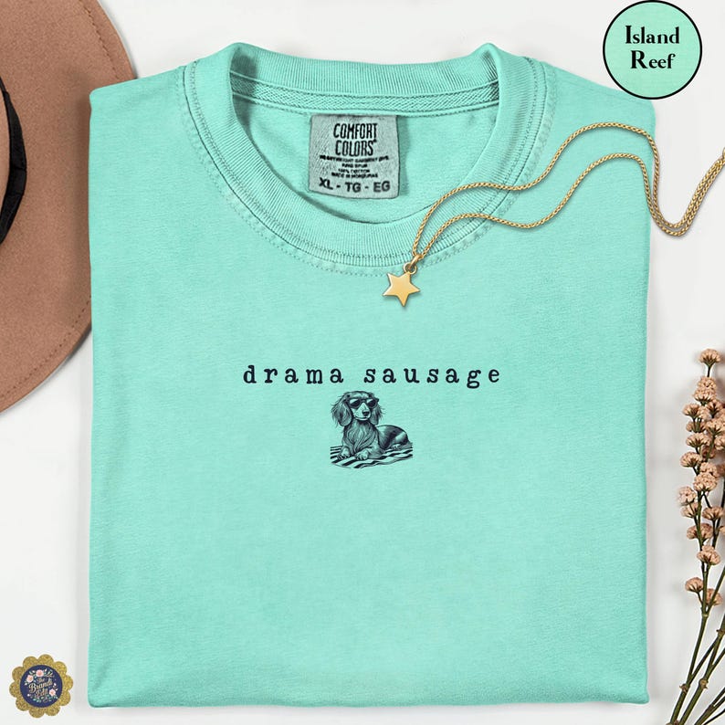 Comfort Colors Drama Sausage Dachshund T-shirt, Funny Doxie Tee - Etsy