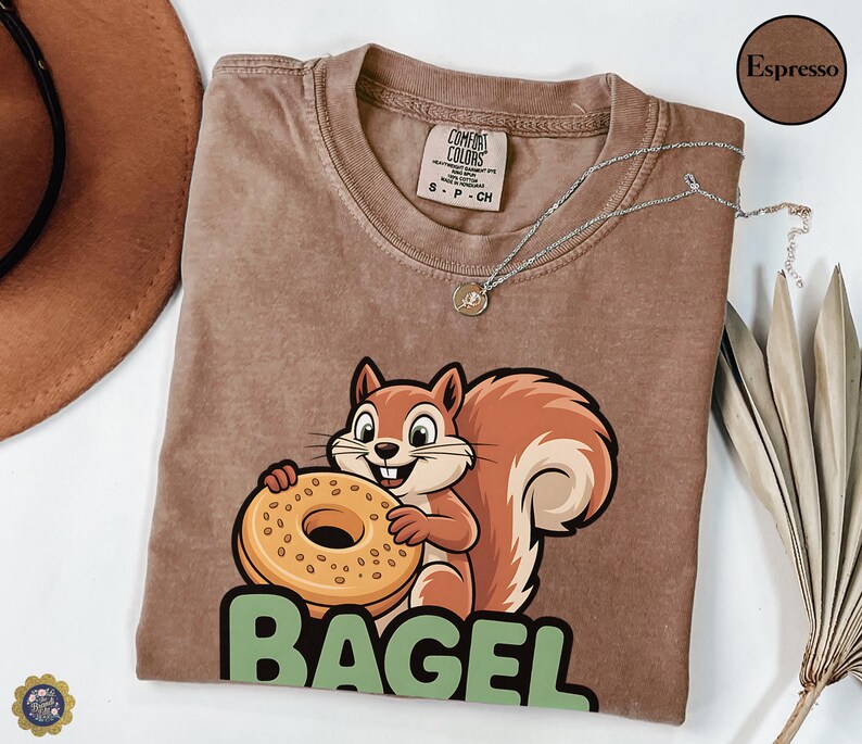 Comfort Colors Bagel Bandit Squirrel Tee, Funny Animal Shirt - Etsy