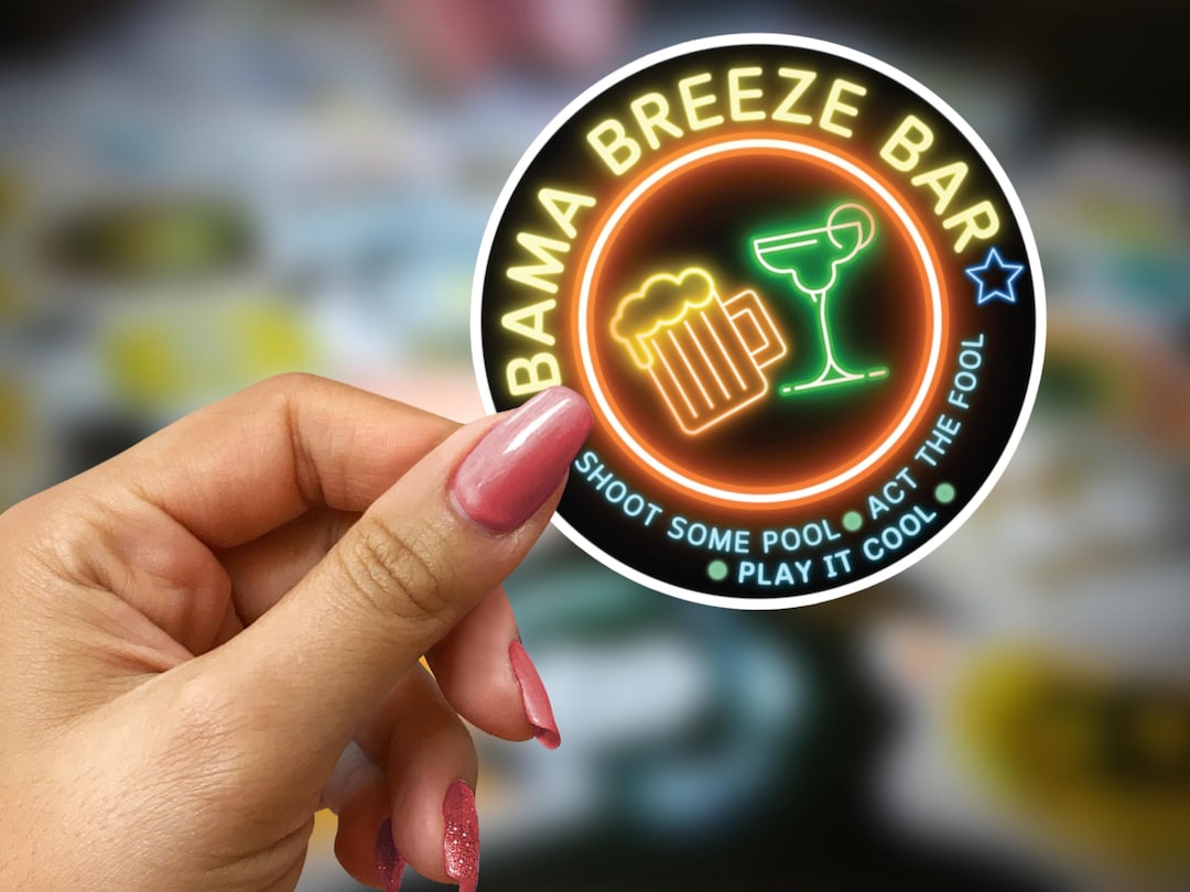 Bama Breeze Bar Jimmy Buffett Lyrics Vinyl Sticker, Parrothead Decal ...
