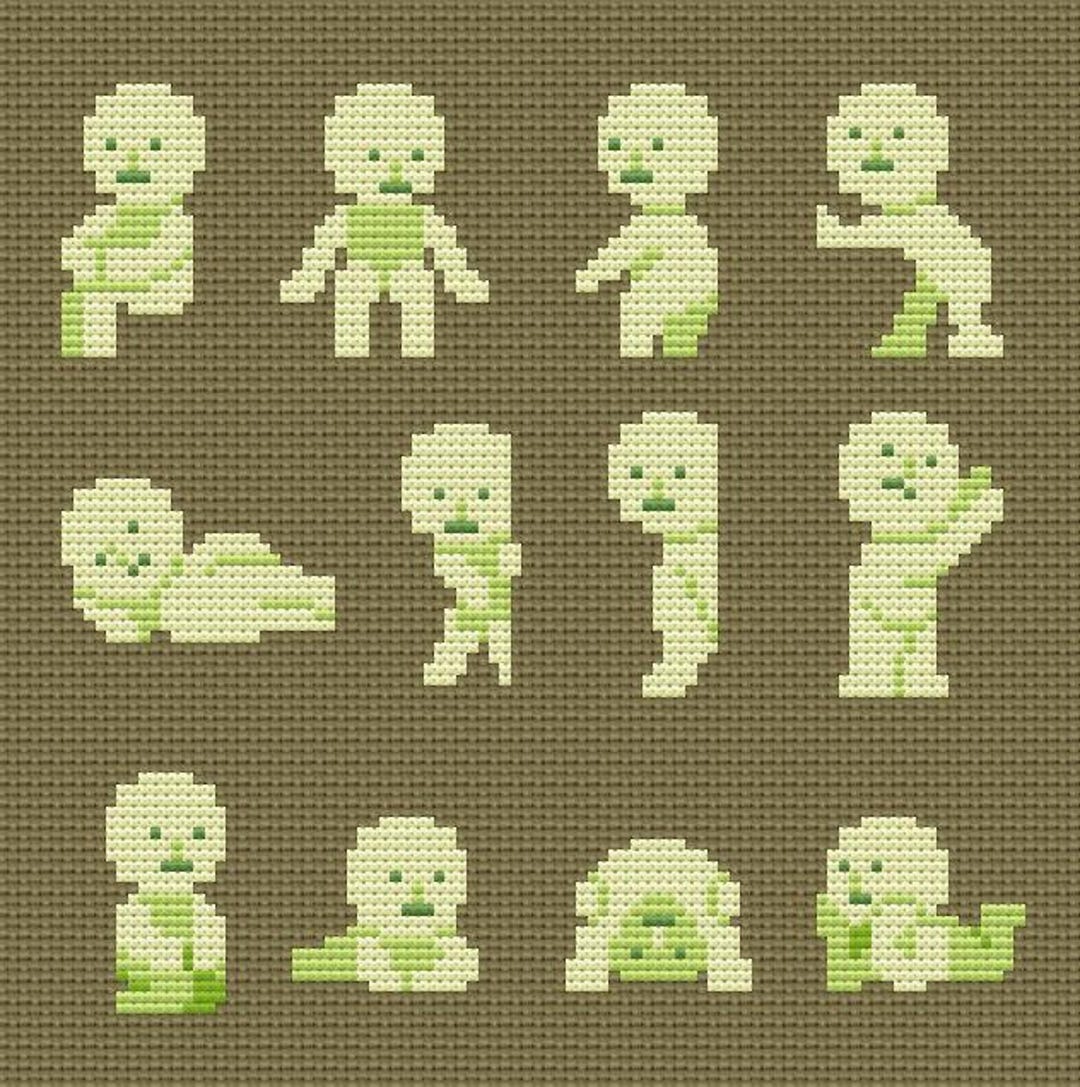 Smiski Cross Stitch Pattern PDF Download - Etsy