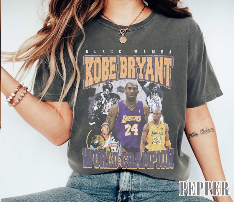 Kobe Bryant Comfort Colors Vintage Shirt - Etsy