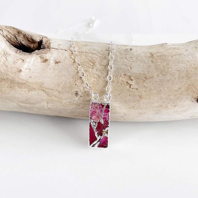 Fuchsia Necklace - Etsy