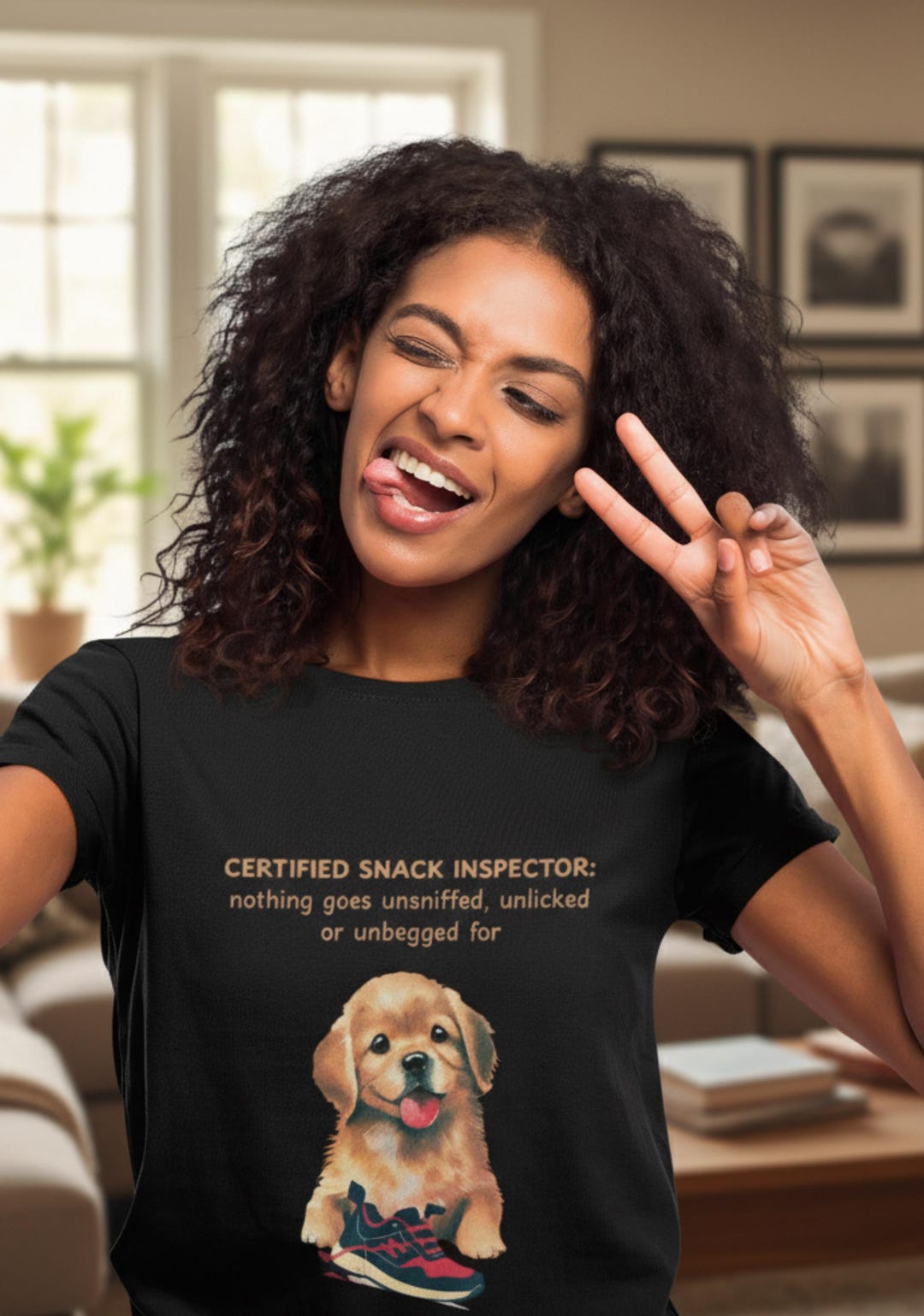 Certified Snack Inspector Puppy T-shirt, Unisex Tee - Etsy