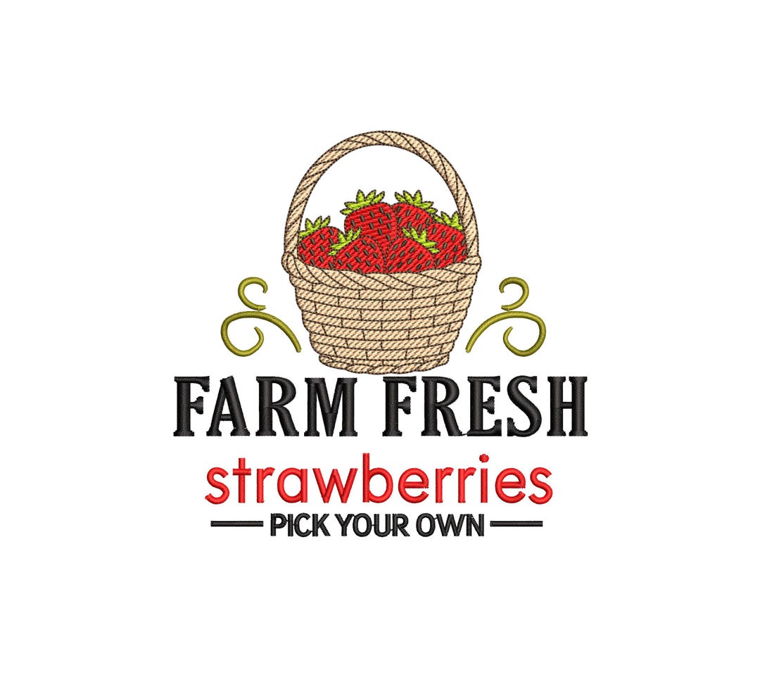 Farm Fresh Embroidery Design - Digital Download - Etsy