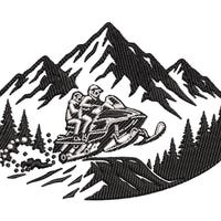 Ski Scene Mountain Machine Embroidery Designs Snow - Etsy Canada