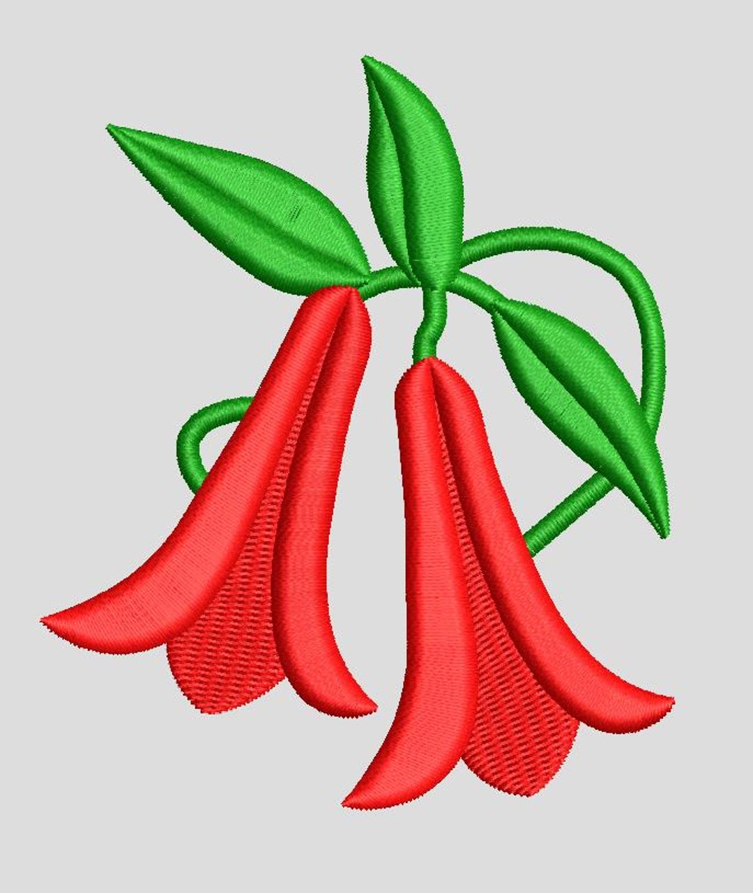 Chilean Bellflower Embroidery Design - Etsy