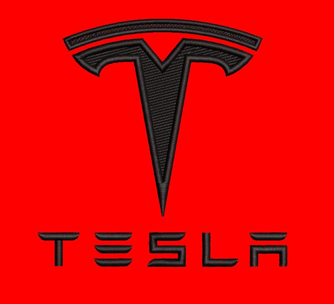 TESLA Embroidery Design (digital Download) - Etsy