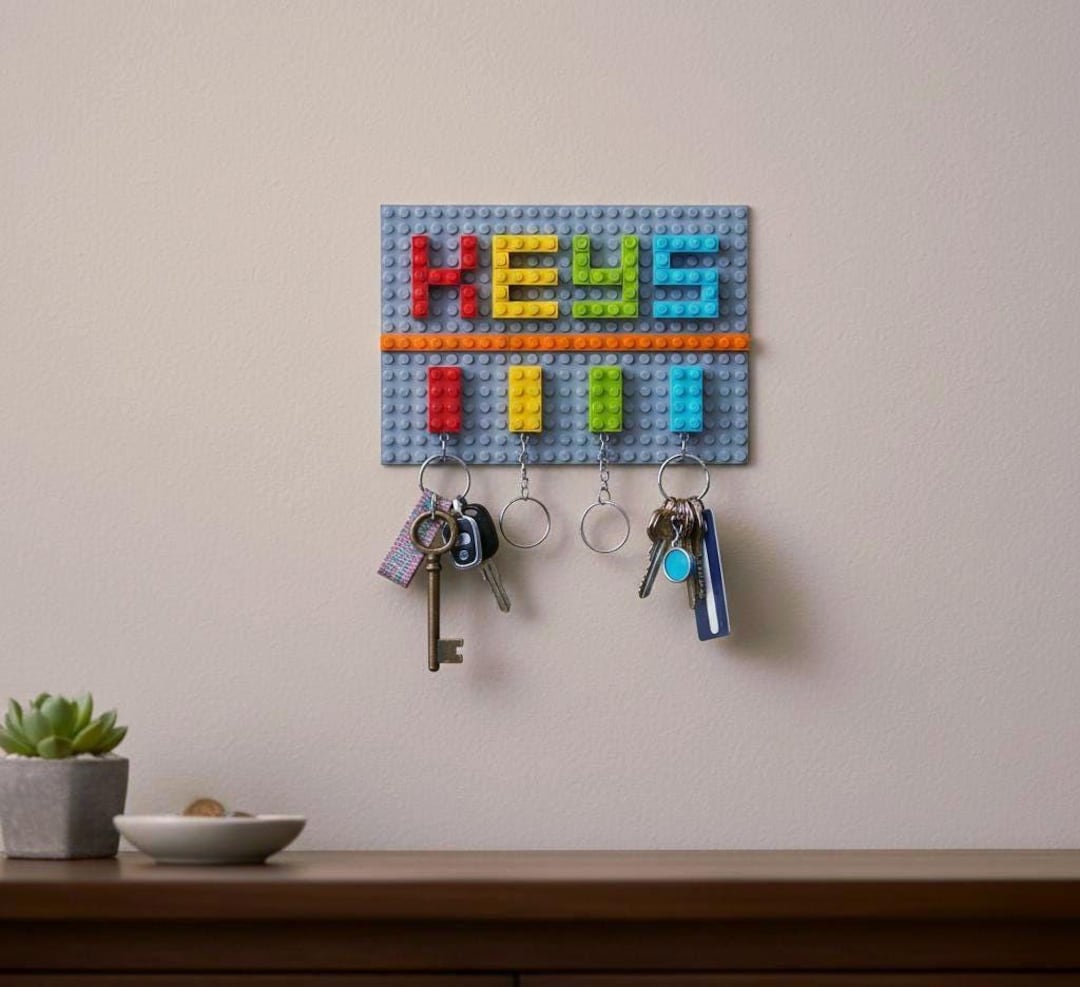 Brick Keyring Wall Mountable Key Hanger Key Storage Holder Made With ...