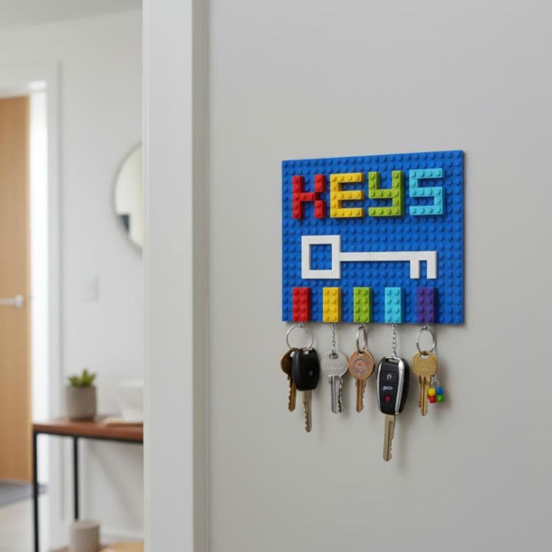 Brick Keyring Wall Mountable Key Hanger Key Storage Holder Made With ...