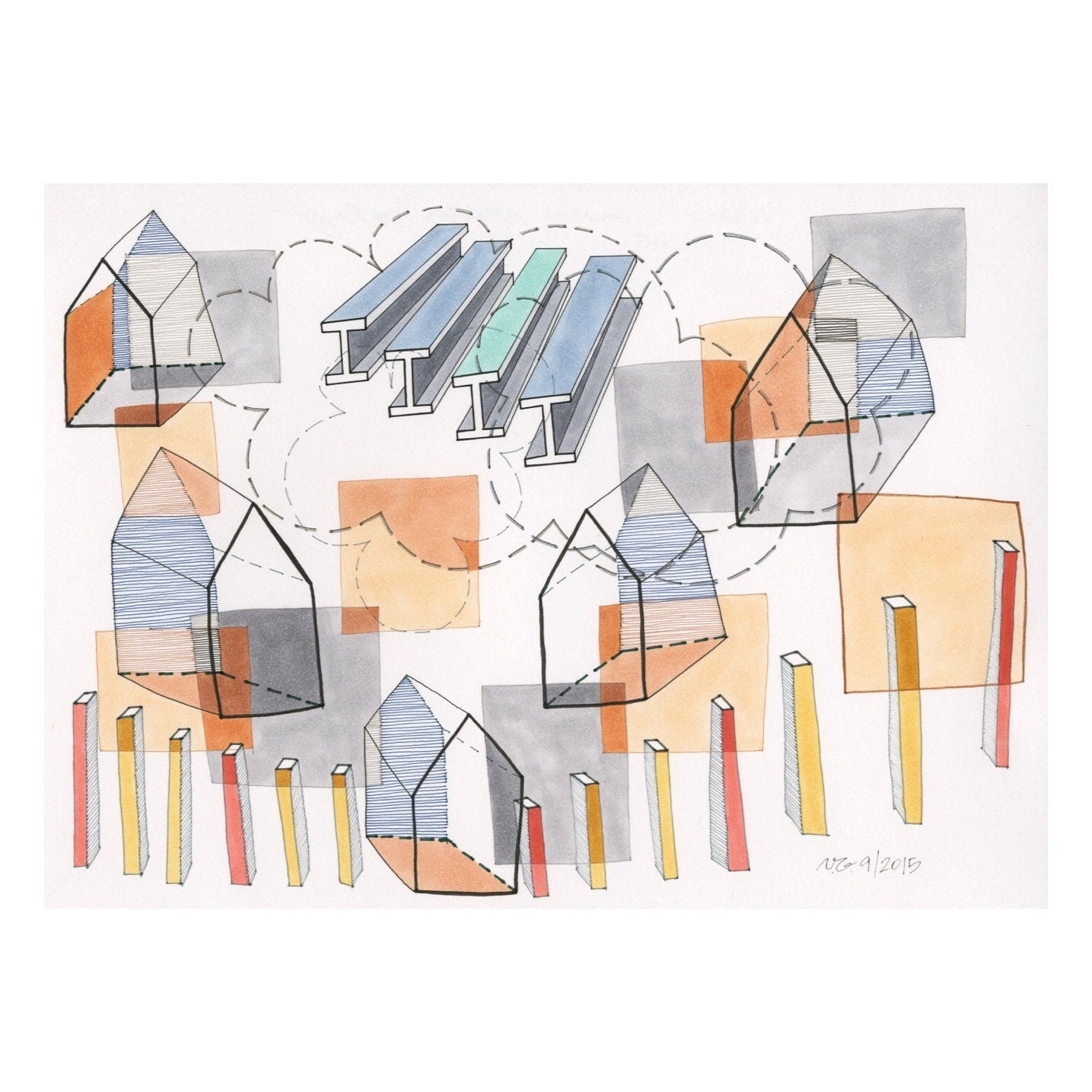 Choose Original or Print: Drawing Illustration Architecture Geometry ...