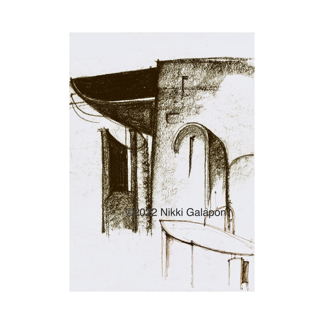 Europe 1990 004 Archival PRINT of Le Corbusier Ronchamp Chapel Notre ...