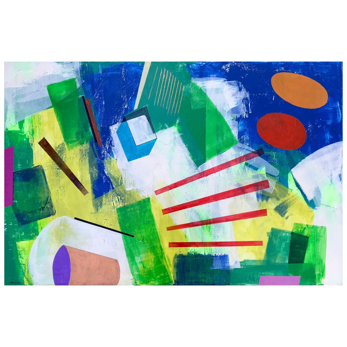 Megaphone: Original Painting 24x36 Acrylic and - Etsy