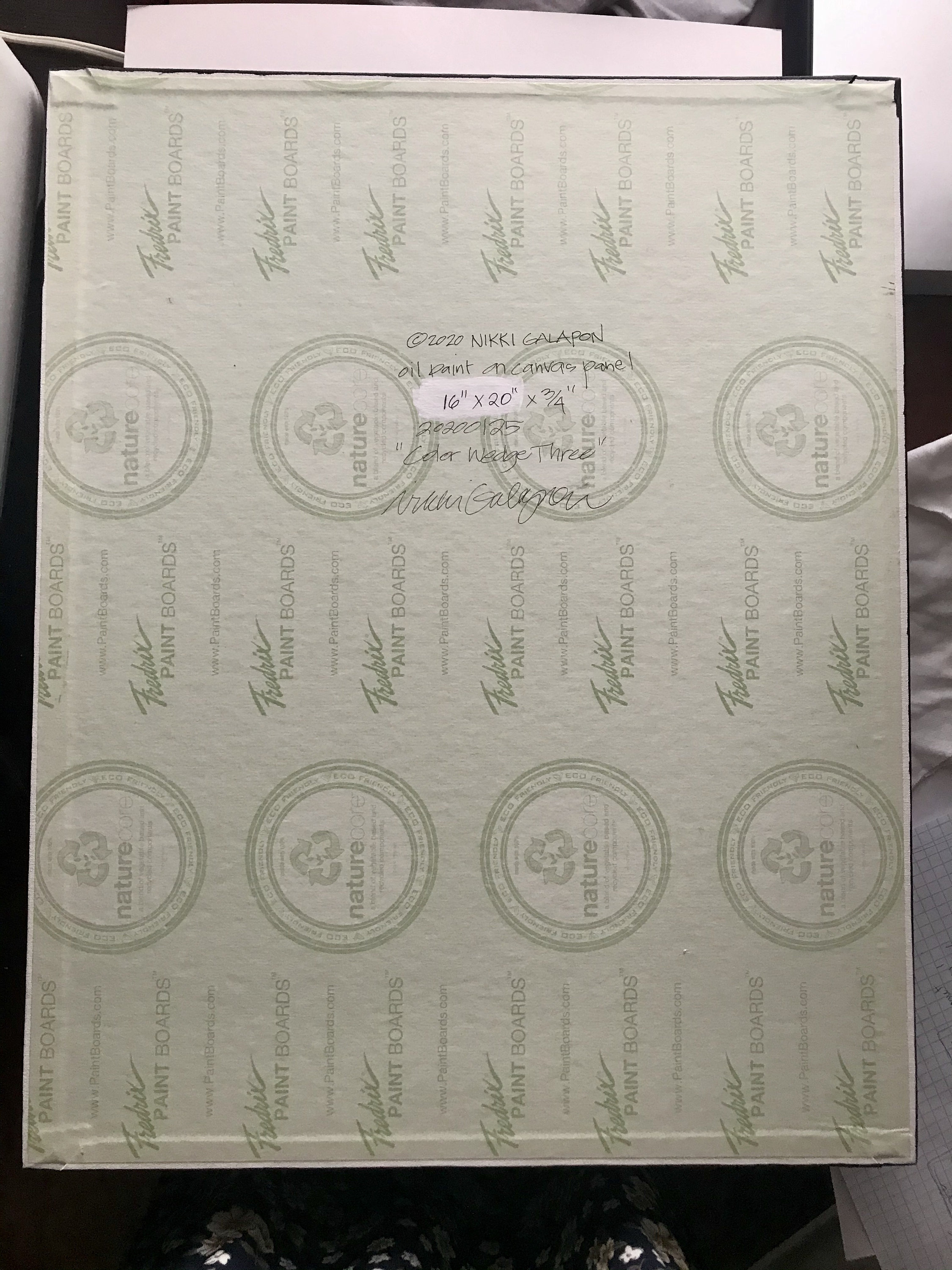 Color Wedge Three: Original 16”x20” Colorful Abstract Modern Art Oil ...