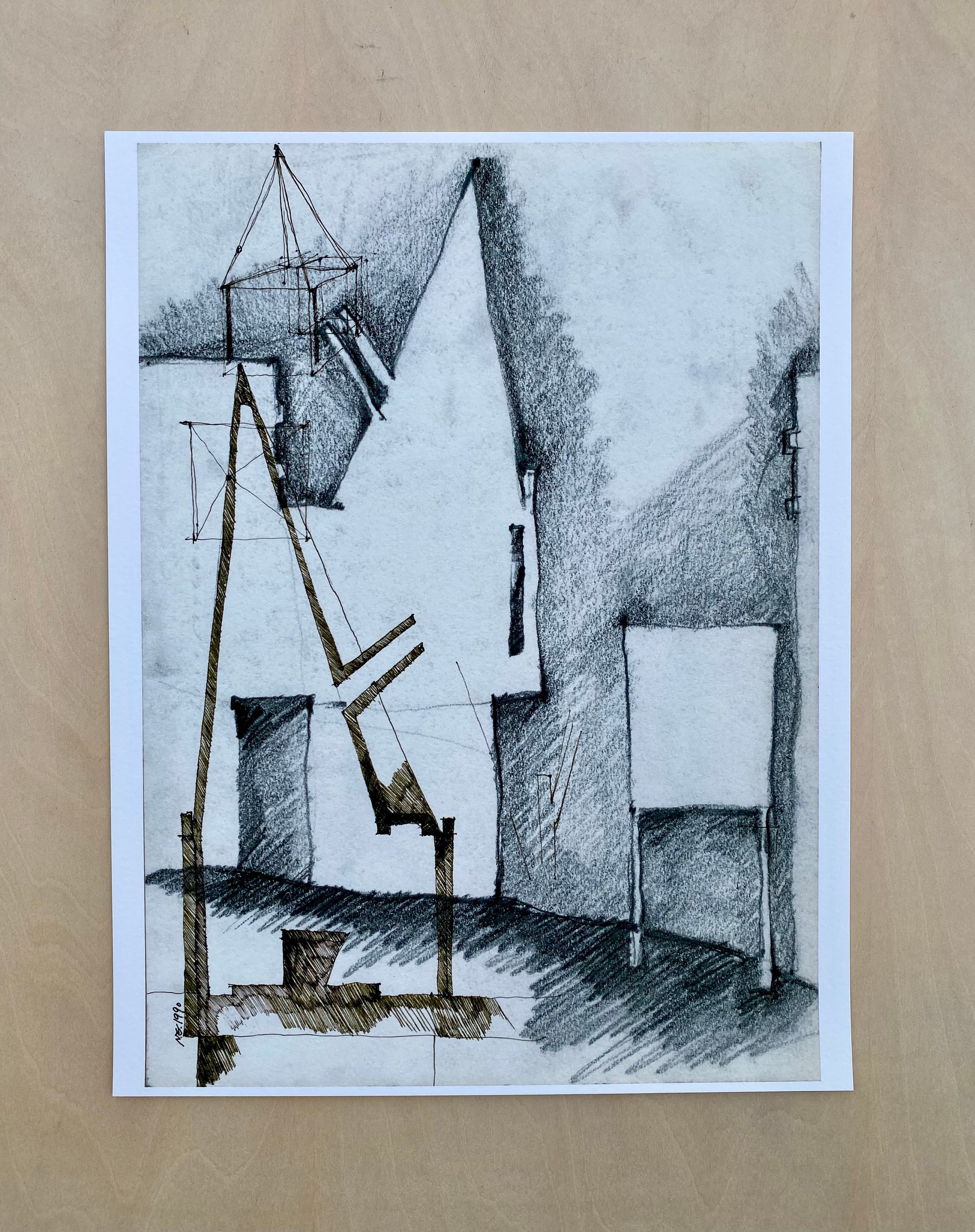 Architecture Travel Sketch Le Corbusier Monastery of Sainte-marie De La ...