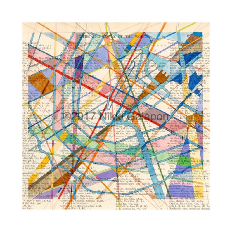 Amsterdam: Modern Art Map PRINT - Etsy