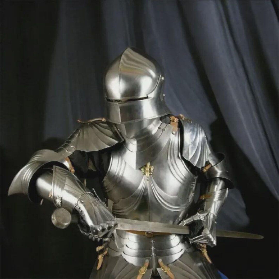 German Gothic Armor Suit - Half Body Armor Suit - 15th Century Larp ...