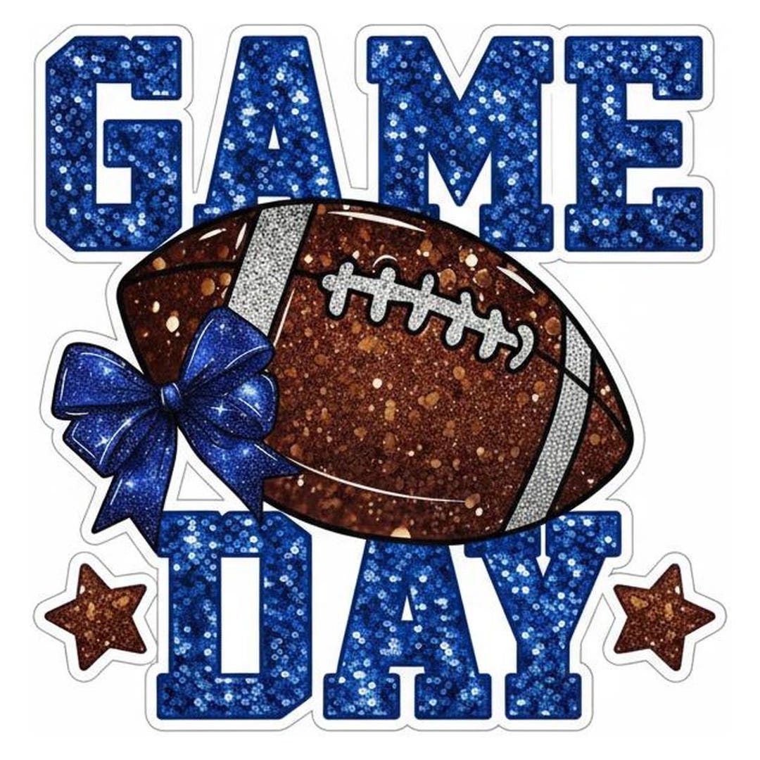 Game Day Football PNG, Glitter Football PNG, Football Mama, Football ...