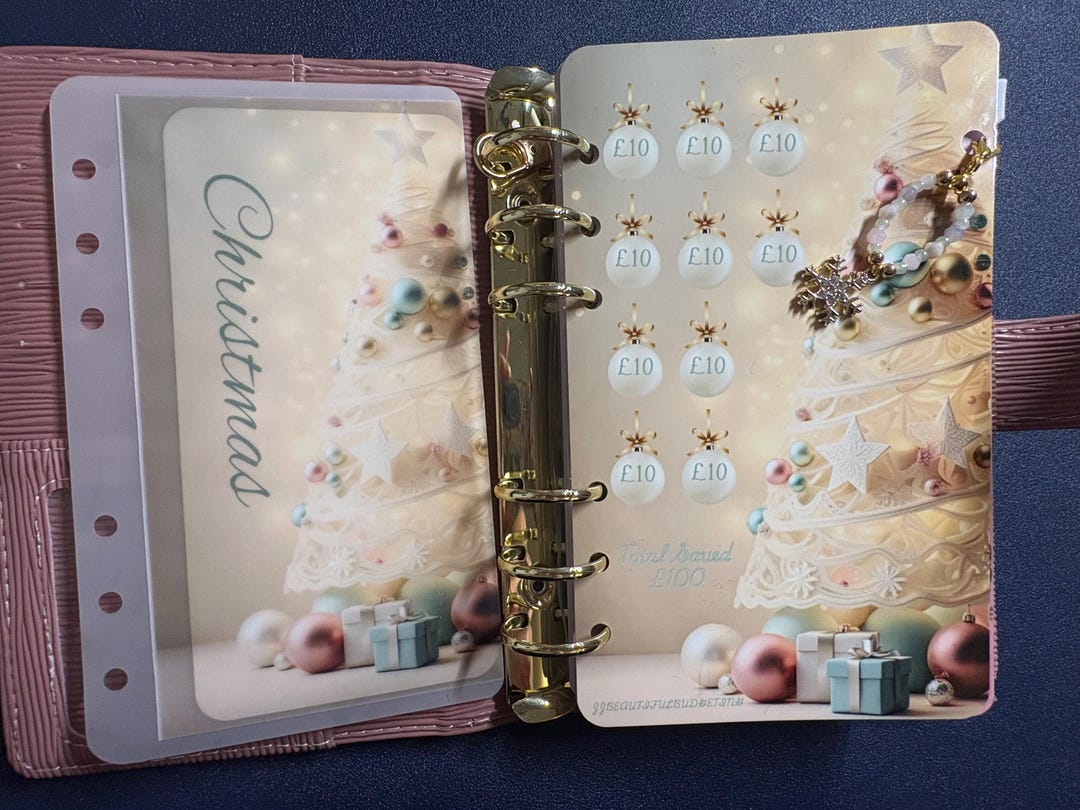 Beautiful Laminated Christmas Tracker Dashboard With Matching Vellum ...