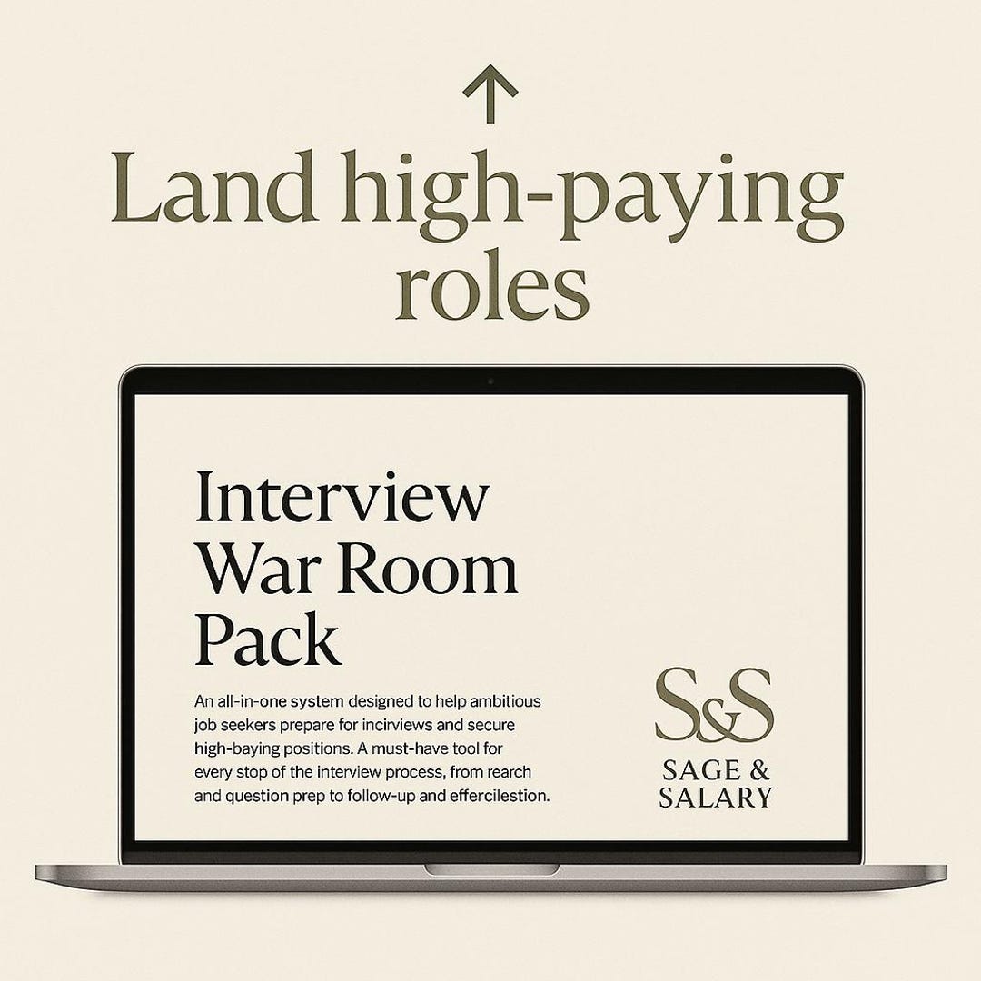 Interview War Room Pack – Job Interview Templates, Scripts & Prep Tools ...
