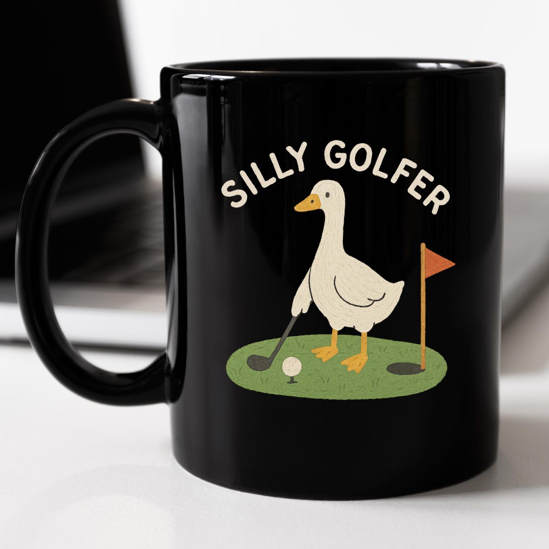 Silly Goose Golf Mug, Funny Golf Coffee Cup, Silly Goose Gift Mug for ...