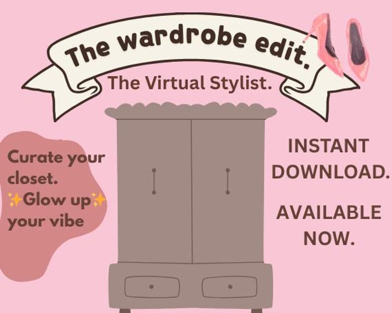 Aesthetic Wardrobe Planner Kit – Capsule Wardrobe + Style Game (PDF) - Etsy