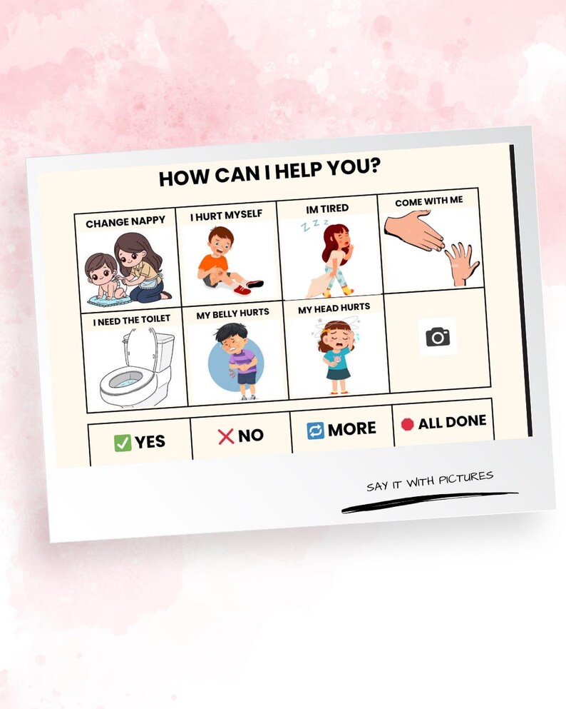 Editable Visual Communication Book for Nonverbal Children | Printable ...