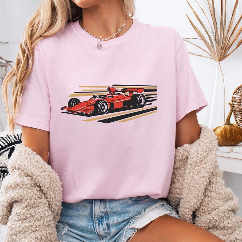 Retro Open Wheel Race Car Shirt, Vintage Motorsport Graphic Tee, Racing ...