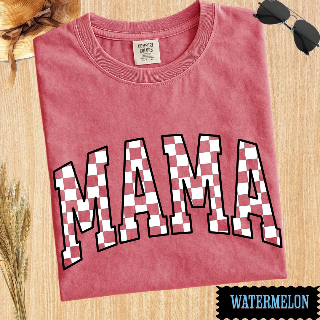 Comfort Colors® Checkered Mama Dada Shirt | Pregnancy Reveal Shirt ...