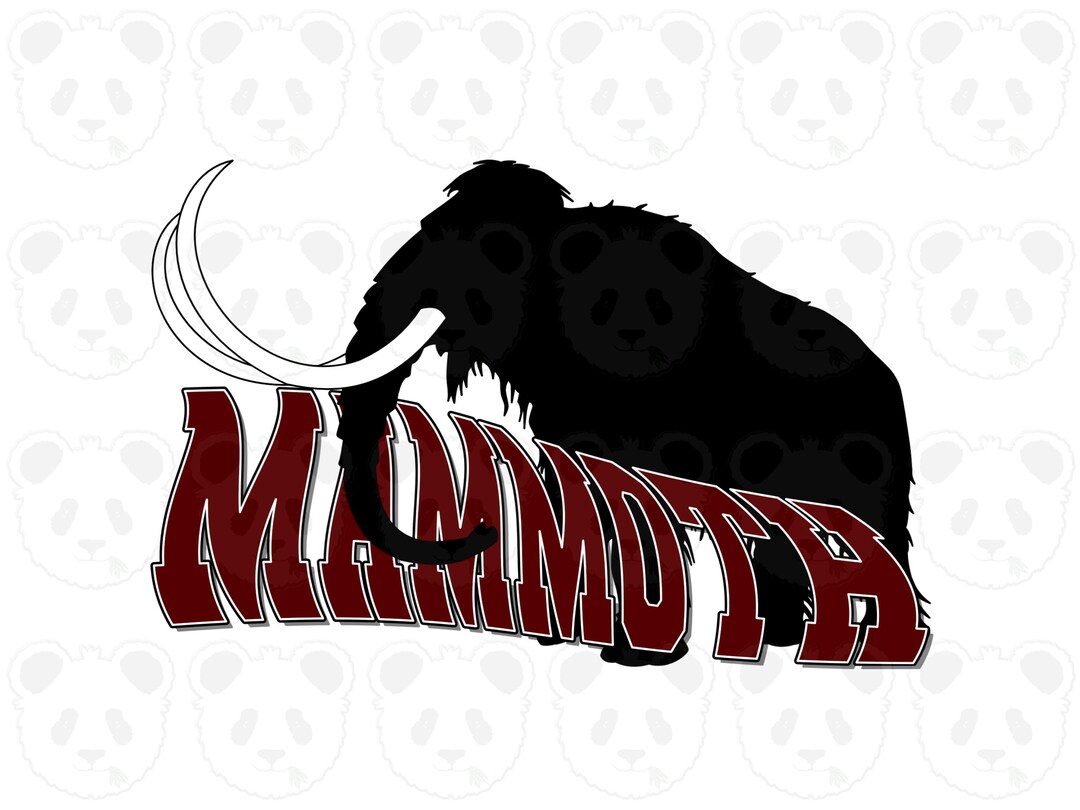 Mammoth Team Spirit Clipart: PNG & SVG (digital Download) - Etsy