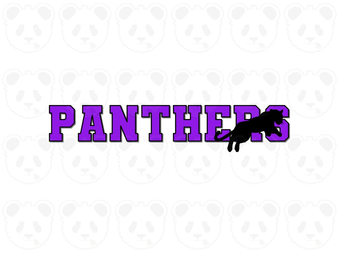 Panther Pride Team Spirit Clipart 3-fer: PNG & SVG (digital Download ...