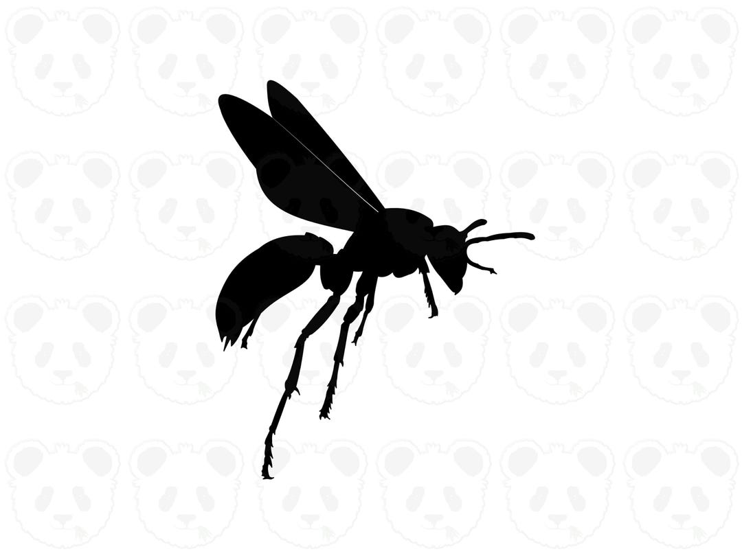 Wasp Wildlife Silhouette Clipart: PNG & SVG (digital Download) - Etsy