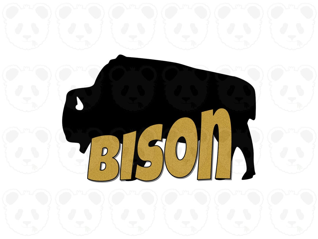 Bison Team Spirit Clipart: PNG & SVG (digital Download) - Etsy