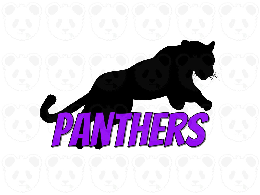 Panthers Team Spirit Clipart: PNG & SVG (digital Download) - Etsy