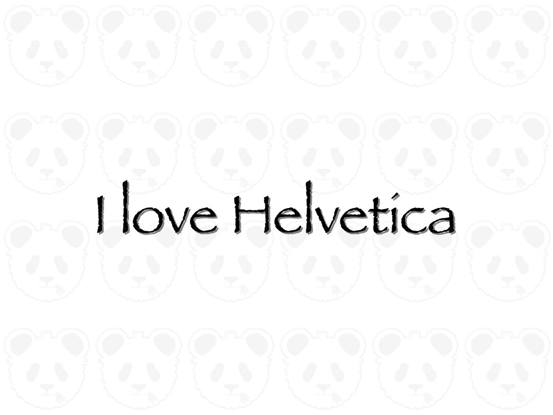 I Love Helvetica Clipart: in Papyrus Font PNG & SVG (digital Download ...