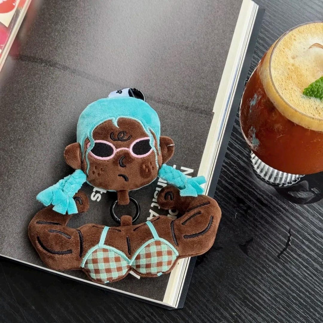 Gym Buddy Mini Squad–handmade Muscle Plush Keychain, Unique Gym Bag ...