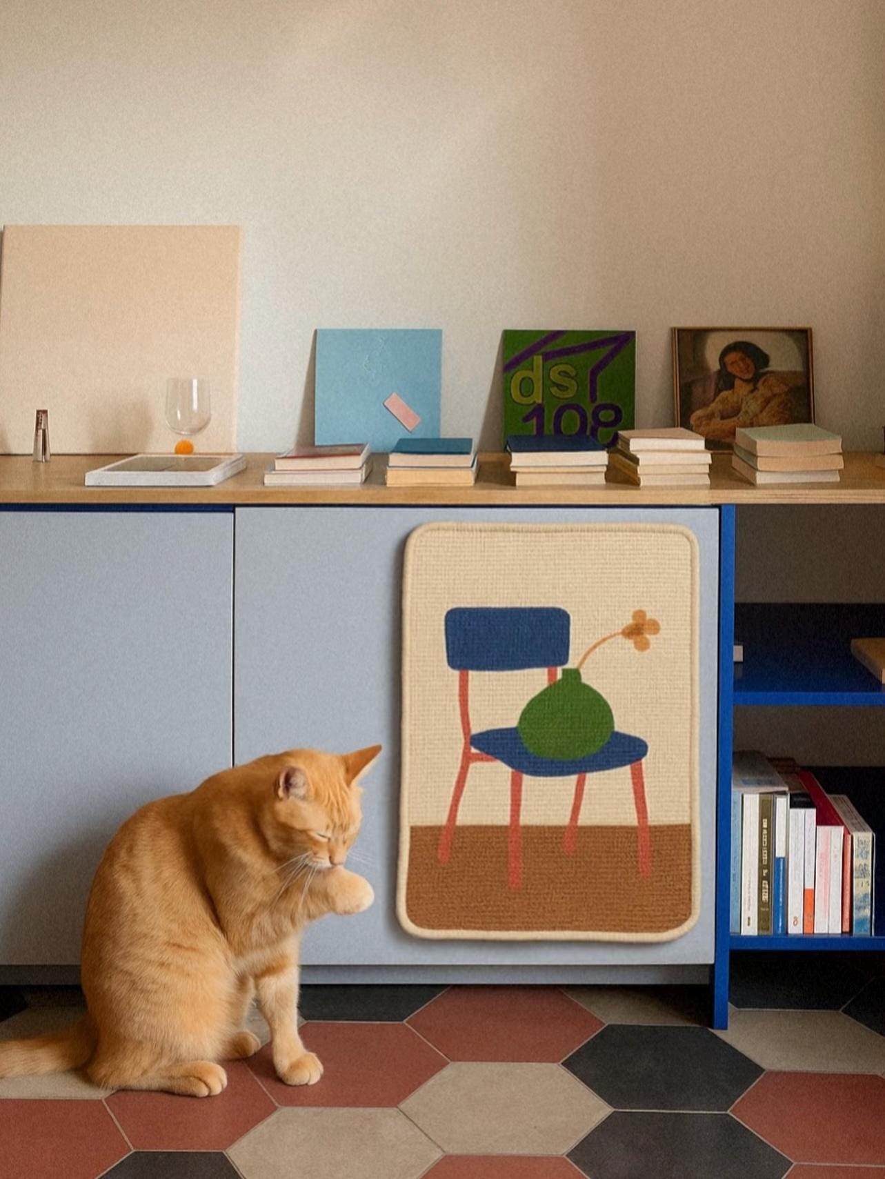 Colorful Sisal Cat Scratch Mat | Protect Furniture | Decor Your Doors ...