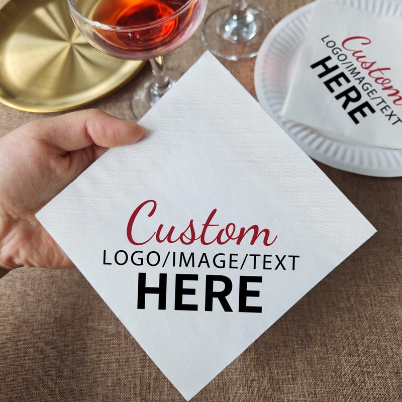 Custom Cocktail Napkins - Etsy