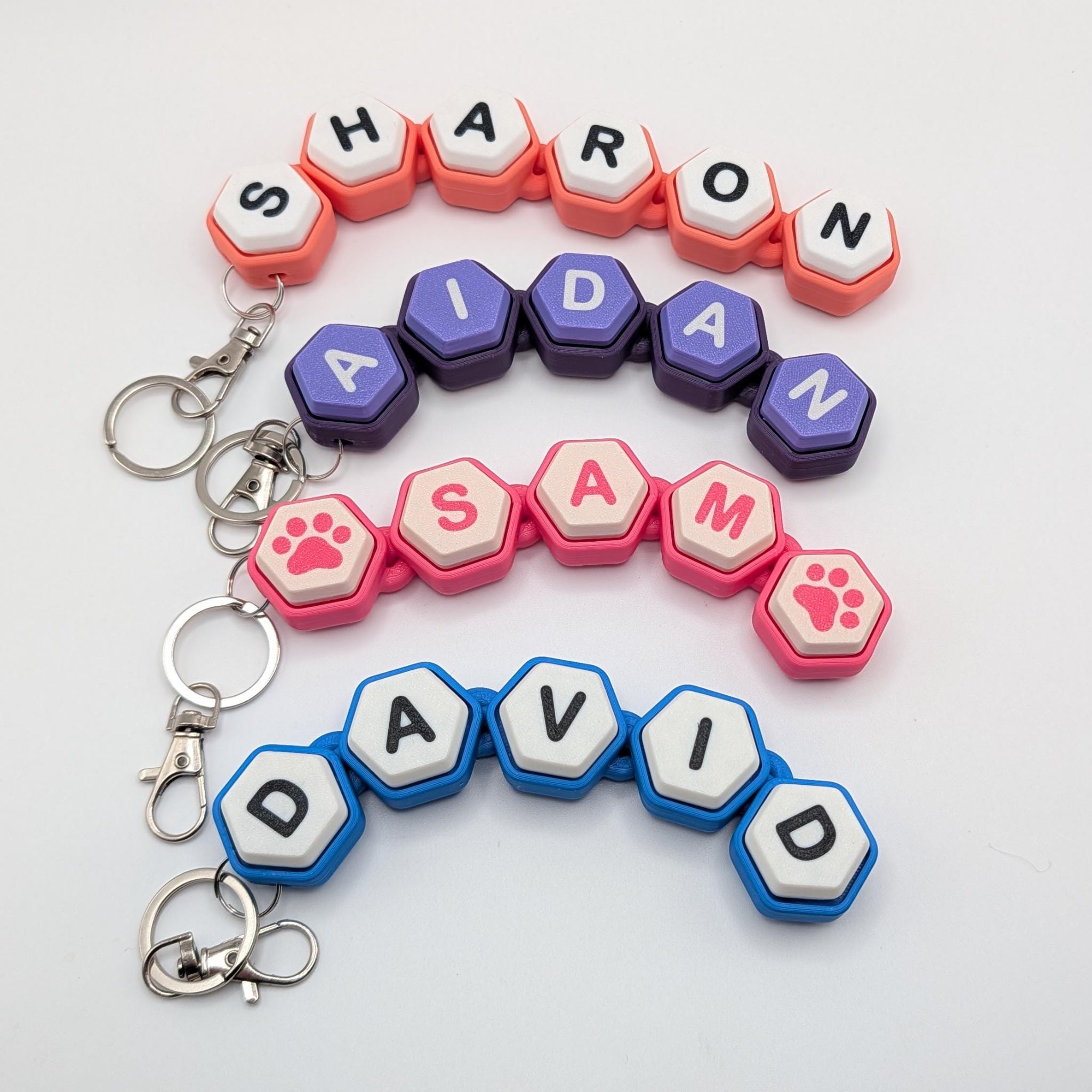 Personalized Name Clicker Keychain | Custom Fidget Toy, Sensory Clicker ...