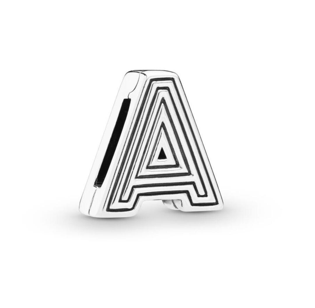 Pandora Alphabet Letter A-z Clip Initial, Symbol Reflexions Charm Ale ...