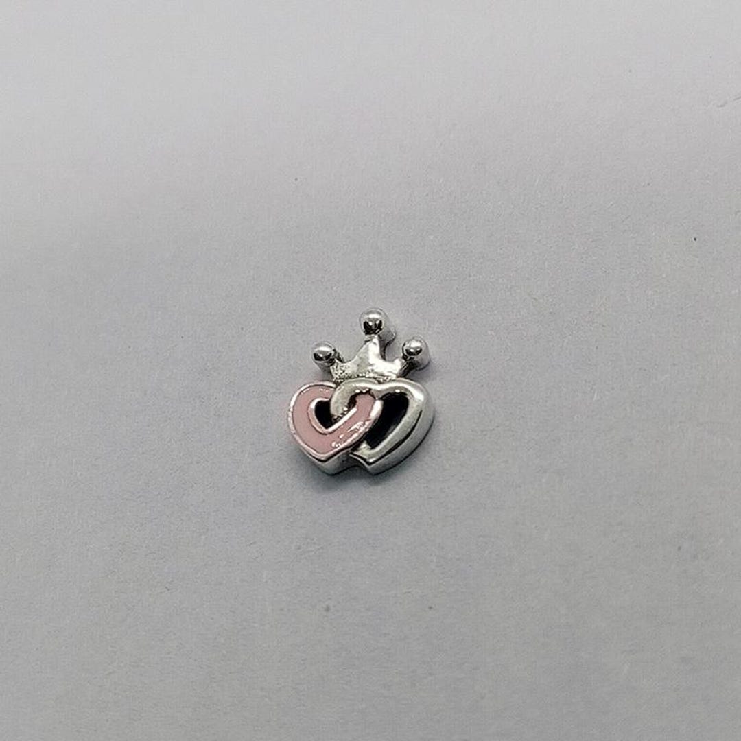 Pandora Crowned Hearts Petite Floating Locket Charm - Etsy