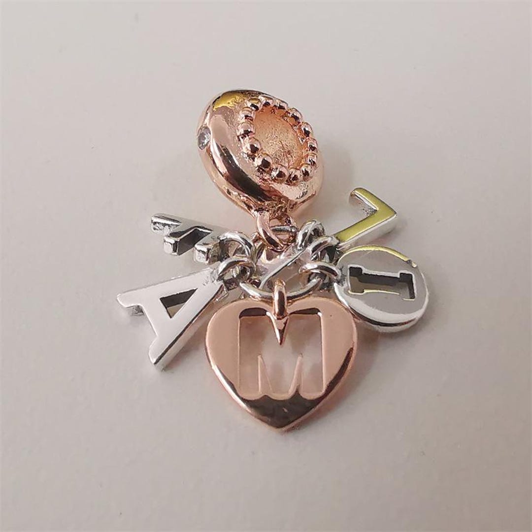 Pandora Ale 925 Sterling Silver Perfect Family Letters Charm - Etsy