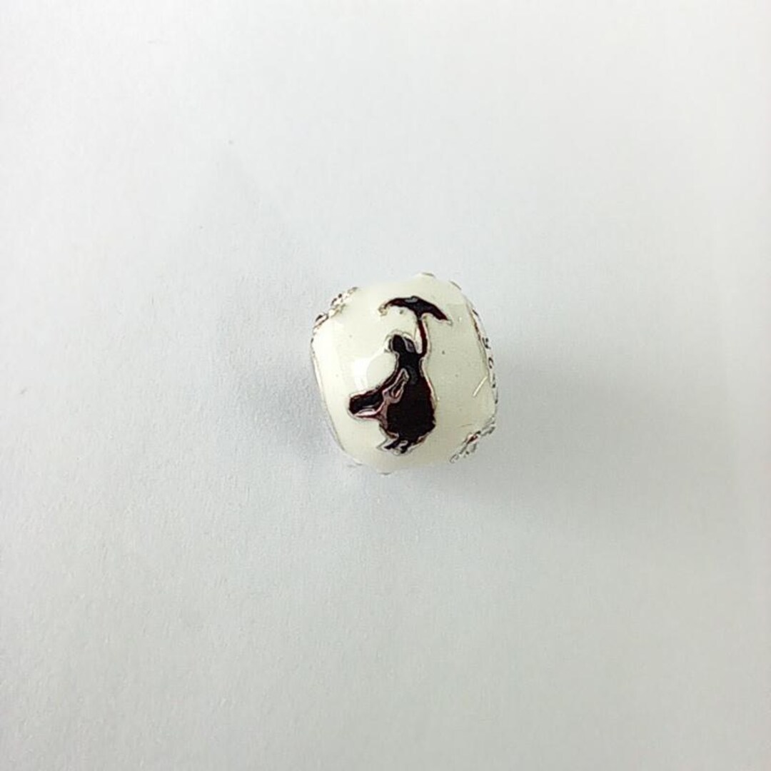 Charm Pandora con silueta de Mary Poppins en plata de ley 925 - Etsy España